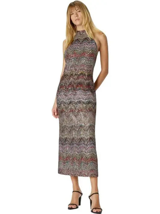 Missoni Midi Dress With Halter Neckline - Multicoloured
