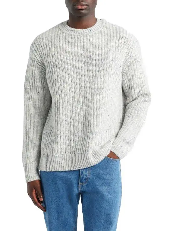 WAX LONDON Wilde Chunky Wool Blend Rib Sweater - Multi Grey