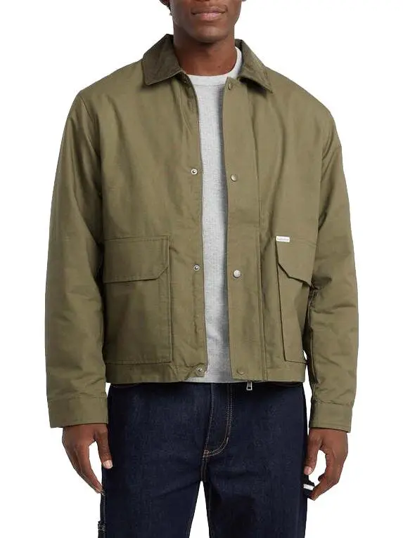 GUESS JEANS Cotton Canvas Workwear Jacket - Green