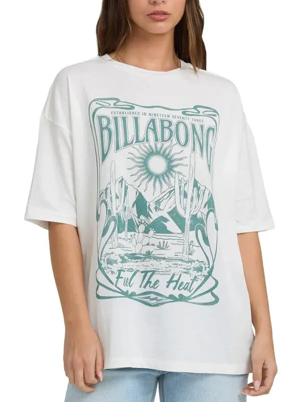 BILLABONG Cotton-blend Graphic T-shirt - Salt Crystal