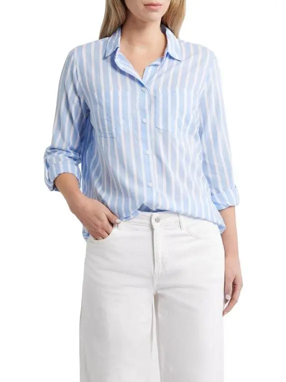 BEACHLUNCHLOUNGE Annalisa Stripe Shirt - Shoreline