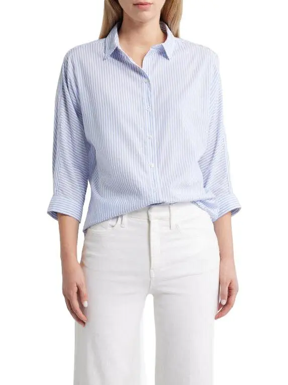 BEACHLUNCHLOUNGE Wells Stripe Shirt - Blue Glass
