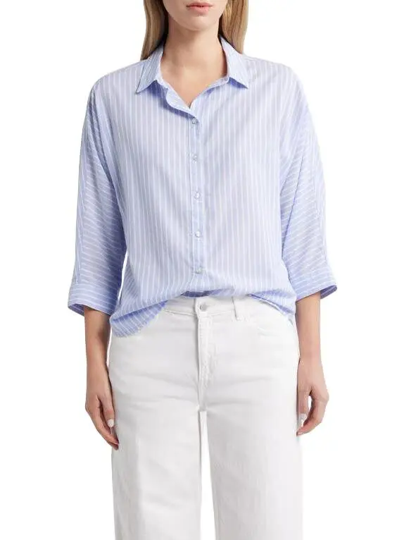 BEACHLUNCHLOUNGE Wells Stripe Shirt - Line Rain