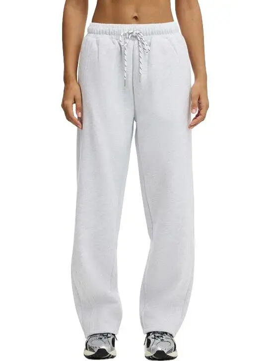 Cotton:on Active Plush Double Waistband Sweatpant - Cloudy Grey Marle