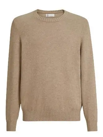 Brunello Cucinelli Cashmere Crew-neck Sweater - Light Brown