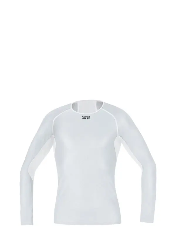 GOREWEAR Windstopper Baselayer Long Sleeve Shirt - Optic White
