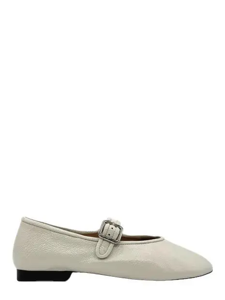 AMIE RAFA Ashley Mary Jane Flats - White