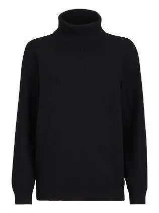 Brunello Cucinelli Cashmere English Rib Sweater - Black