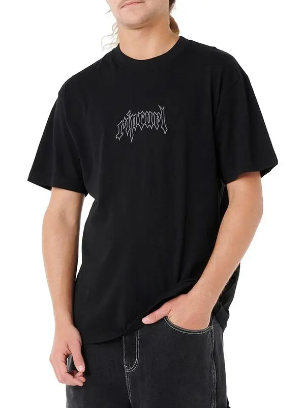 Rip Curl Archive Goth Embroidery T-shirt - Black