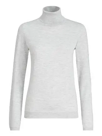Brunello Cucinelli Cashmere And Silk Sweater - Light Grey