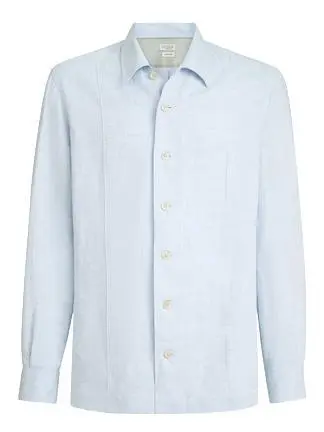Brunello Cucinelli Shirt With Crête Details - Azure