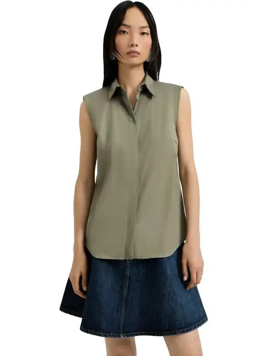 Brunello Cucinelli Stretch Poplin Shirt - Green