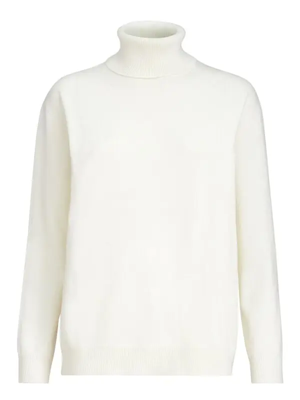 Brunello Cucinelli Cashmere Sweater With Monili - White