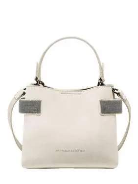 Brunello Cucinelli Small Top-handle Essence Bag - Ivory