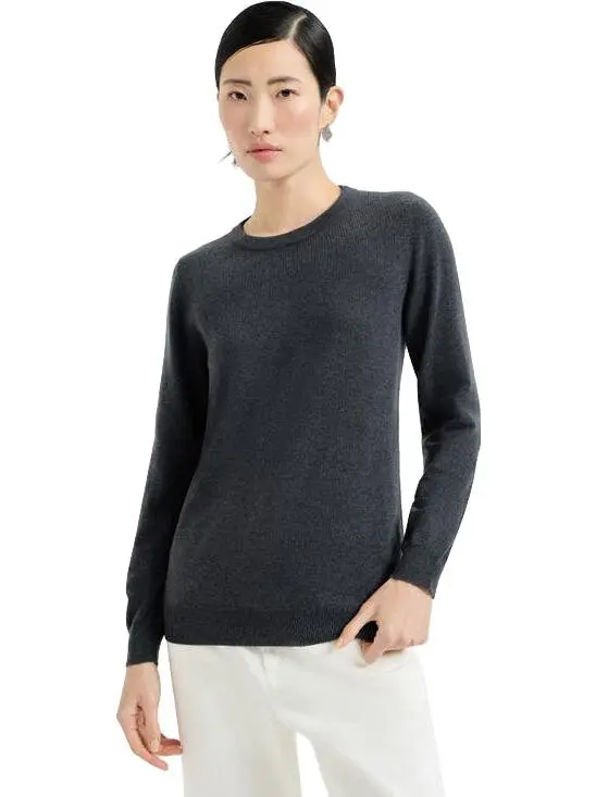 Brunello Cucinelli Cashmere Crew-neck Sweater - Lignite Grey