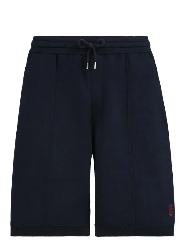 Brunello Cucinelli Double Knit Bermuda Shorts - Navy Blue