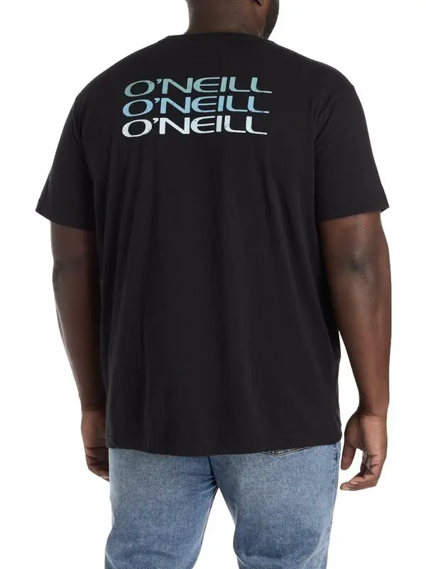 O'Neill Big & Tall Triple-stack Graphic Tee - Black