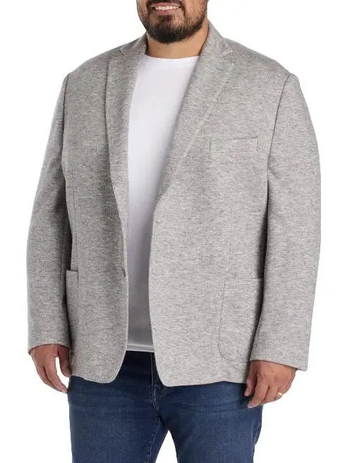 Michael Kors Big & Tall Everyday Knit Sport Coat - Grey