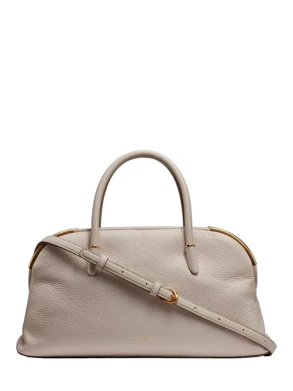 Donna Karan New York Satin Leather Satchel - Sand