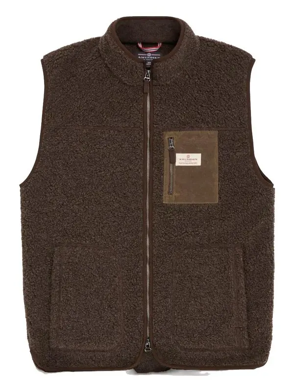 AMUNDSEN Heroes Wool Fleece Vest - Cowboy