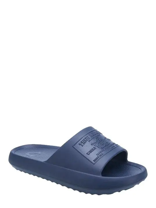 True Religion Logo Single Slide - Navy
