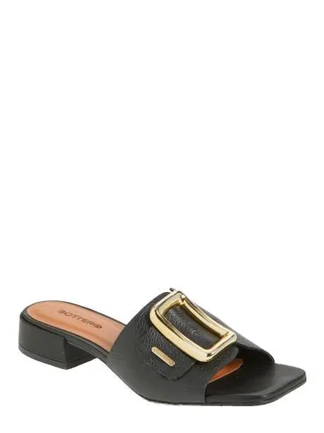 BOTTERO Eduarda Leather Slide Sandal - Preto