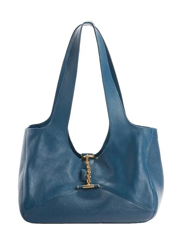 Chloé Medium Balloon Leather Tote - Tapestry Blue