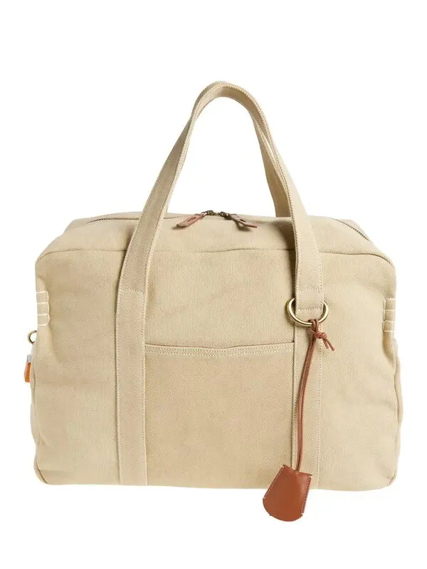 JW Anderson Cotton Canvas Duffle Bag - Stone