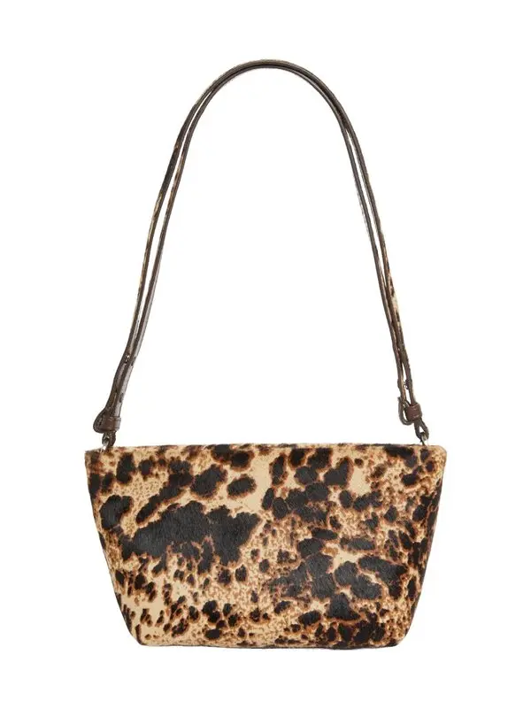 Proenza Schouler Bond Calf Hair Shoulder Bag - Dark Brown Multi