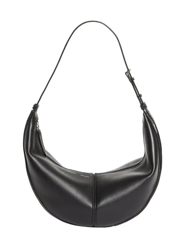 Proenza Schouler Slide Leather Hobo Bag - Black