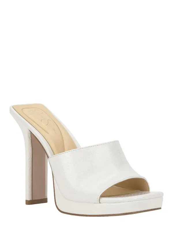 Jessica Simpson Azelica Platform Slide Sandal - Bright White
