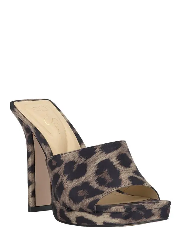 Jessica Simpson Azelica Platform Slide Sandal - Safari Combo