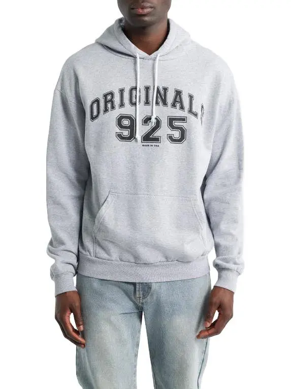 925 ORIGINALS Originals Fleece Logo Hoodie - Heathery Grey