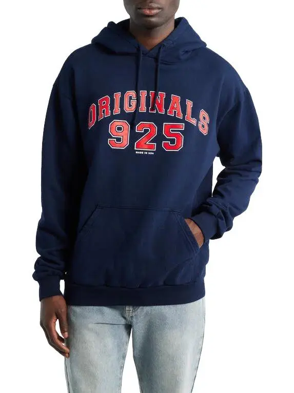 925 ORIGINALS Originals Fleece Logo Hoodie - Navy
