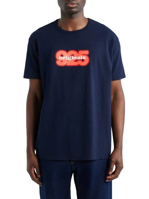 925 ORIGINALS Genesis Cotton Graphic T-shirt - Navy