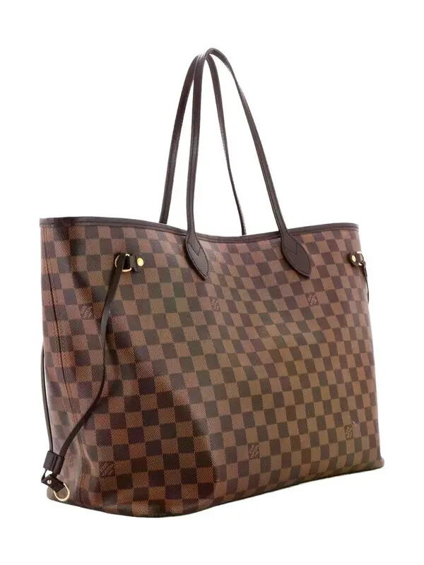 LOUIS VUITTON Neverfull Gm Damier Tote Bag - Brown