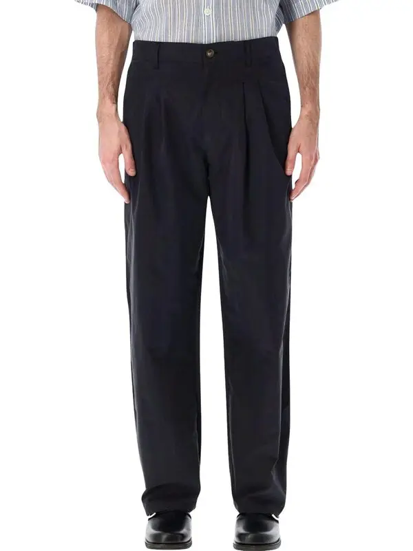 Isabel Marant Yostin Cotton Trousers - Faded Black