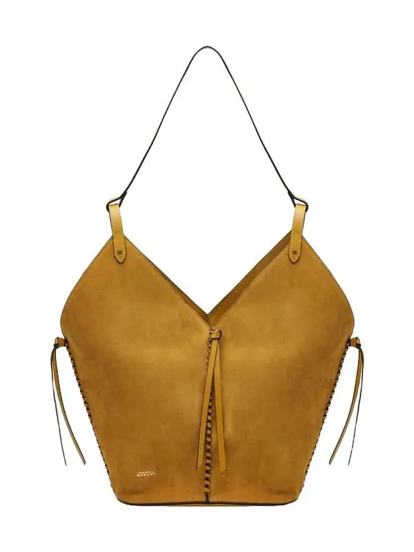 Isabel Marant Tampa Saffron Suede Bag - Yellow