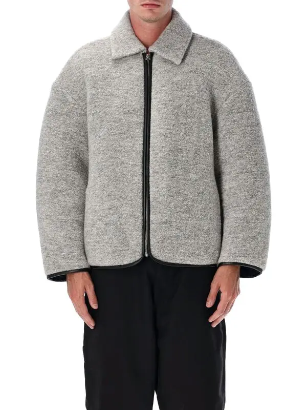JW Anderson Contrast Trim Casual Jacket - Grey