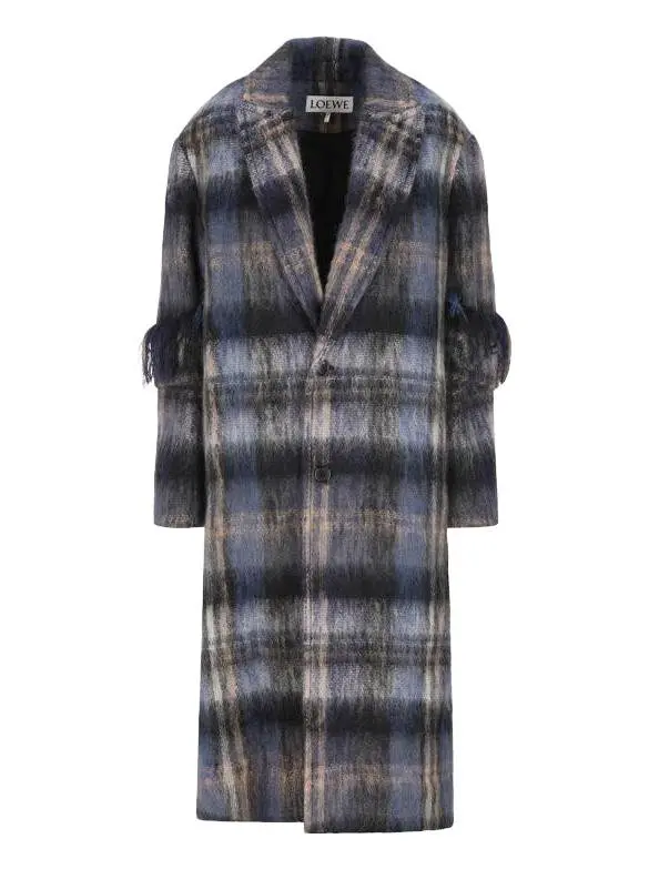 Loewe Mohair And Wool-blend Coat - Multicolour