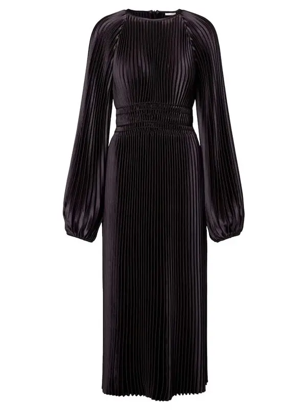 JOSEPH Ortiz Pleated Midi Dress - Purple
