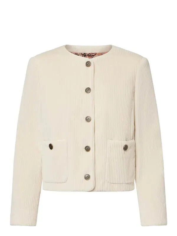 Etro Cotton Corduroy Jacket - White
