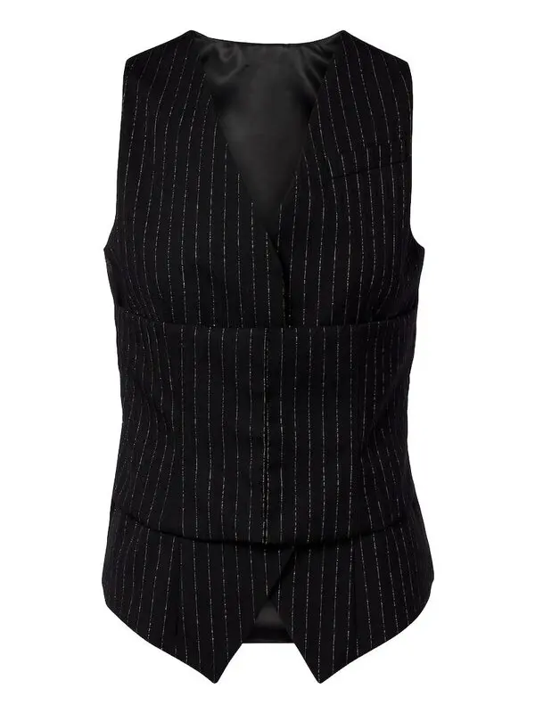 Alexander McQueen Wool Vest - Black