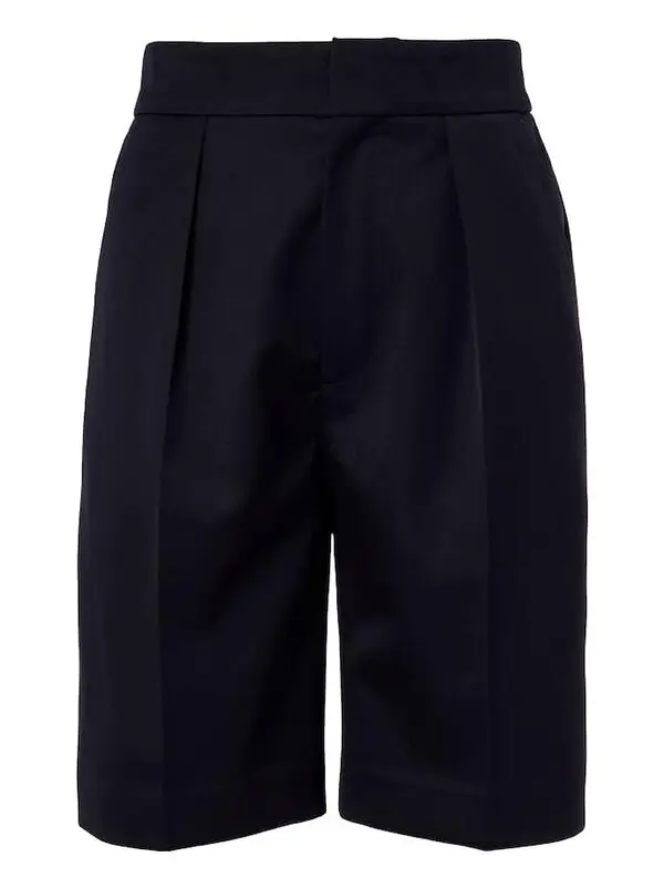 Victoria Beckham High-rise Bermuda Shorts - Blue