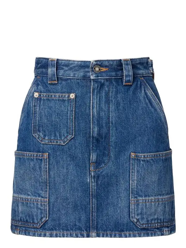 Givenchy Denim Miniskirt - Blue