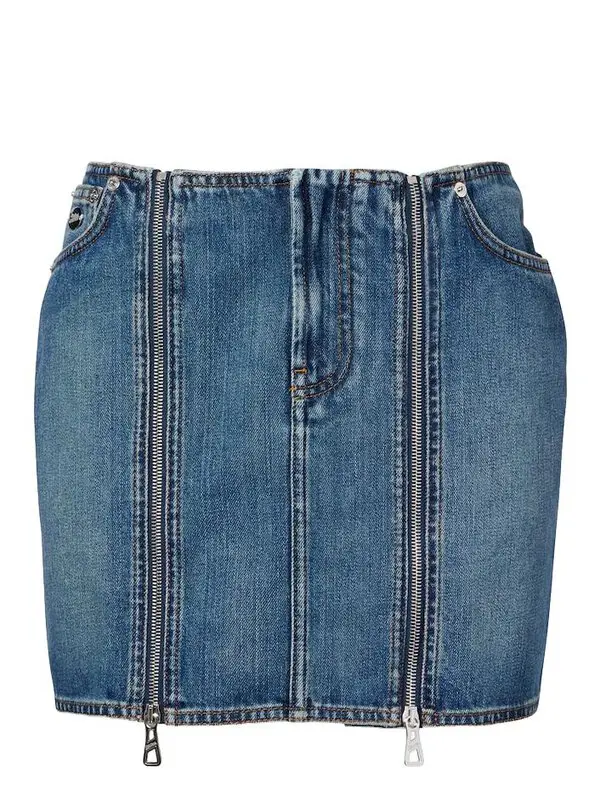 JEAN PAUL GAULTIER Denim Mini Skirt - Blue