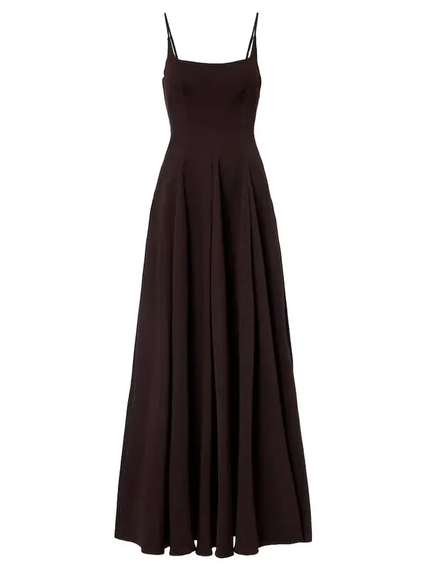 Staud Joy Cotton-blend Gown - Brown