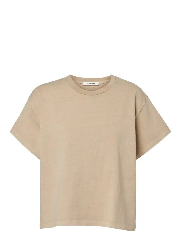 SLVRLAKE Square Cotton Jersey T-shirt - Beige
