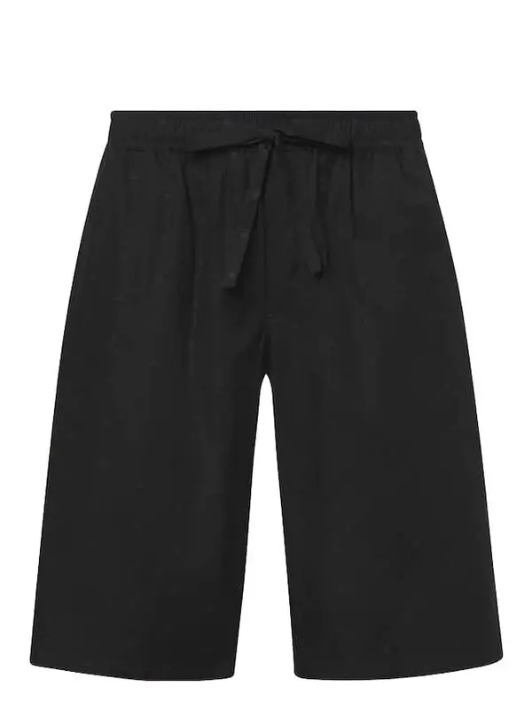Dolce & Gabbana Dg Cotton Bermuda Shorts - Black