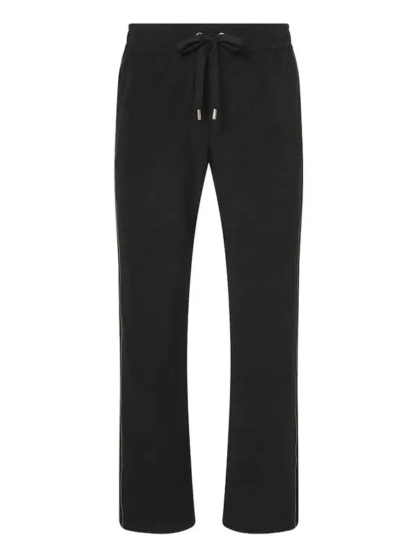 Dolce & Gabbana Cotton-blend Sweatpants - Black
